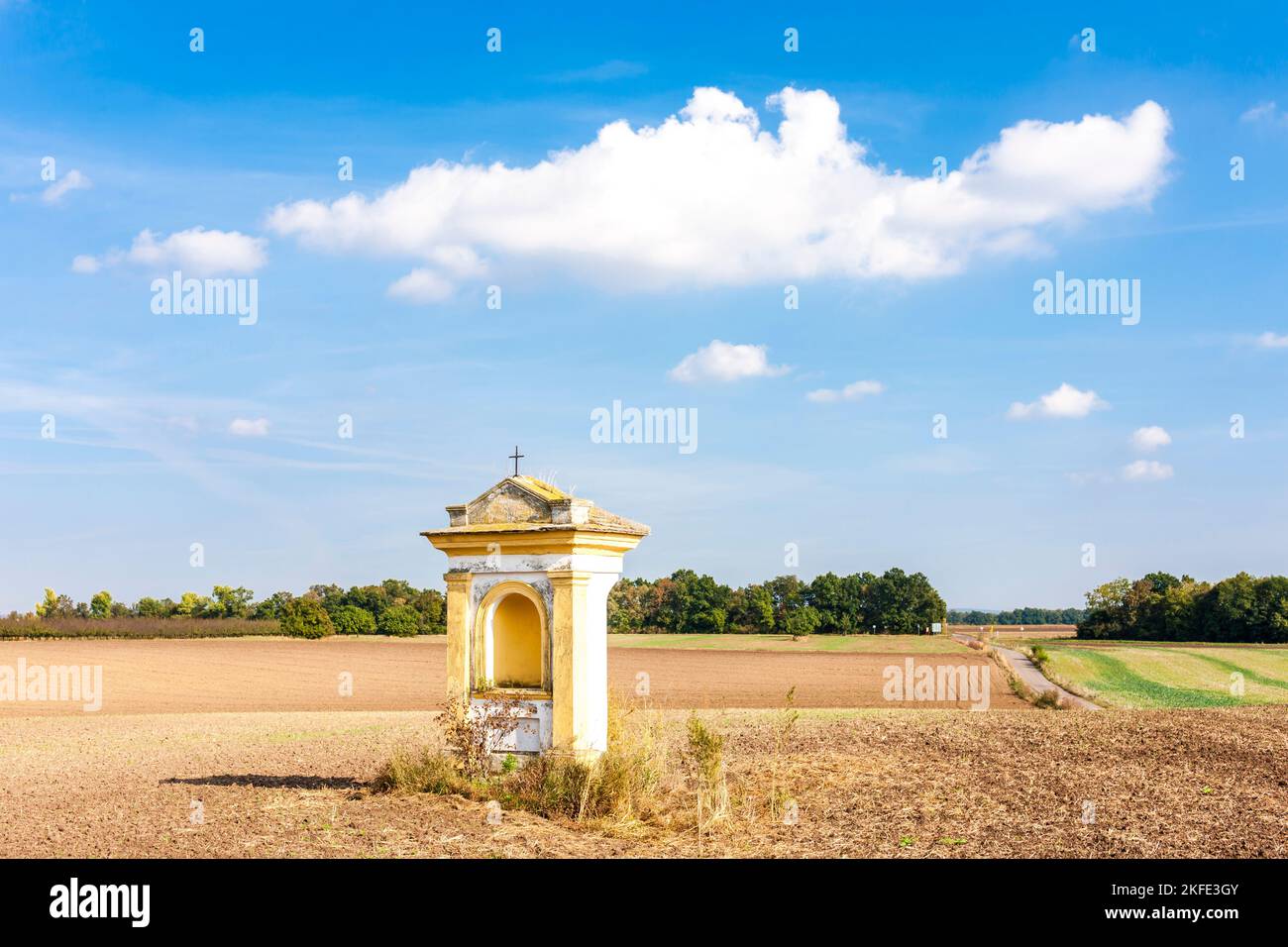 calvary chapel near Jaroslavice, Znojmo Region, Czech Republic Stock ...