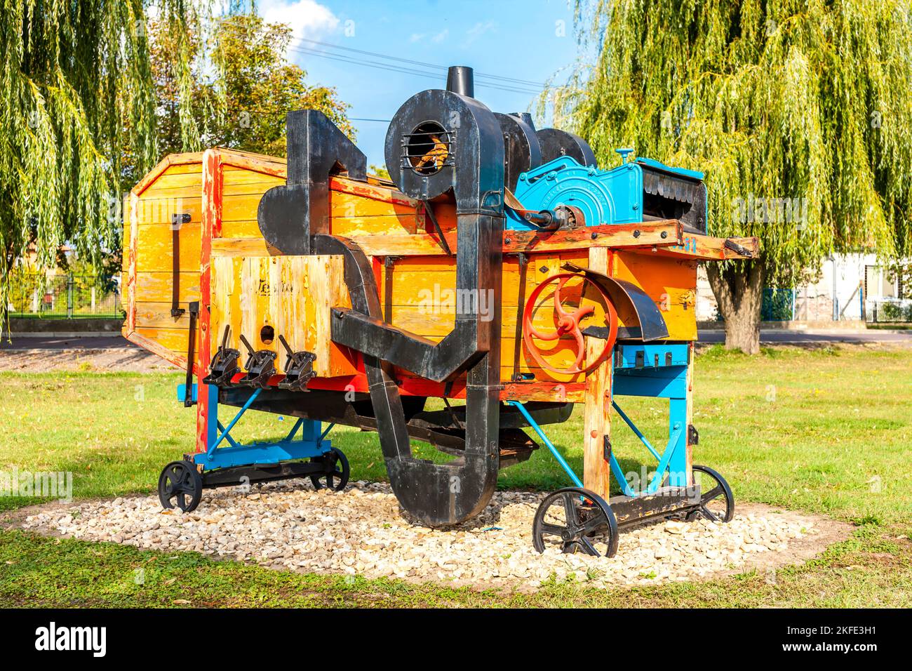 old agricultural machinery Stock Photo - Alamy