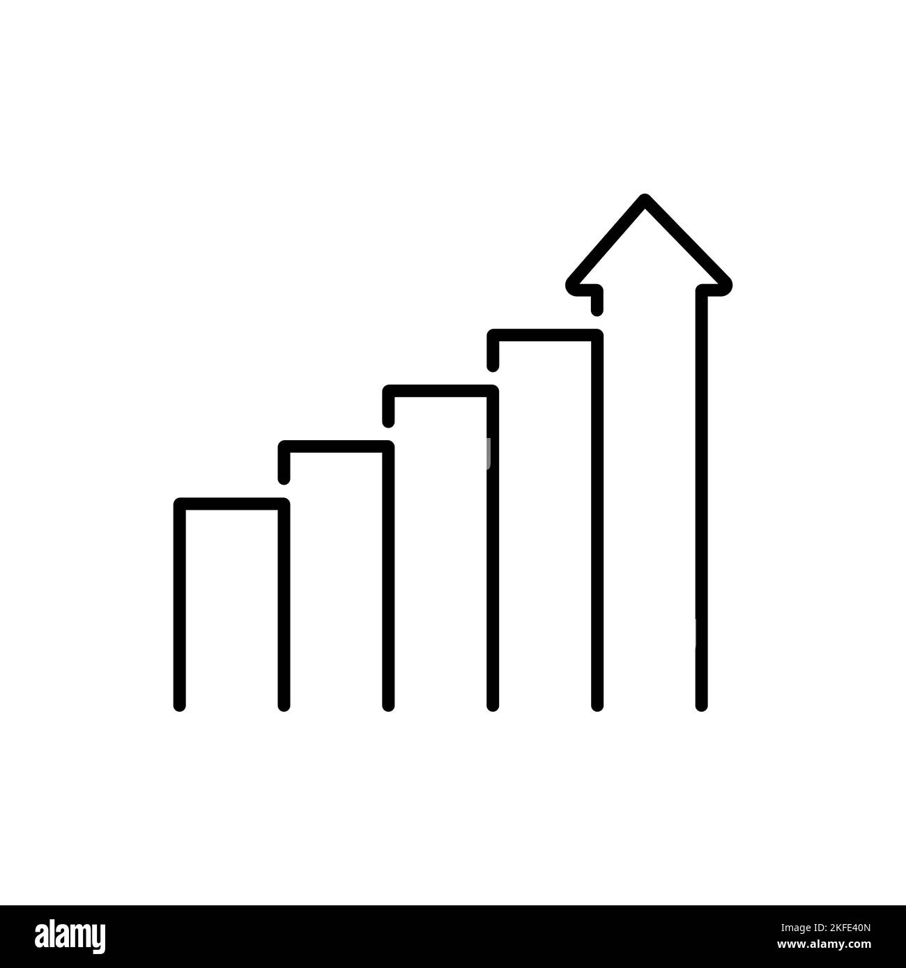 graph diagram chart icon growth Stock Vector Image & Art - Alamy