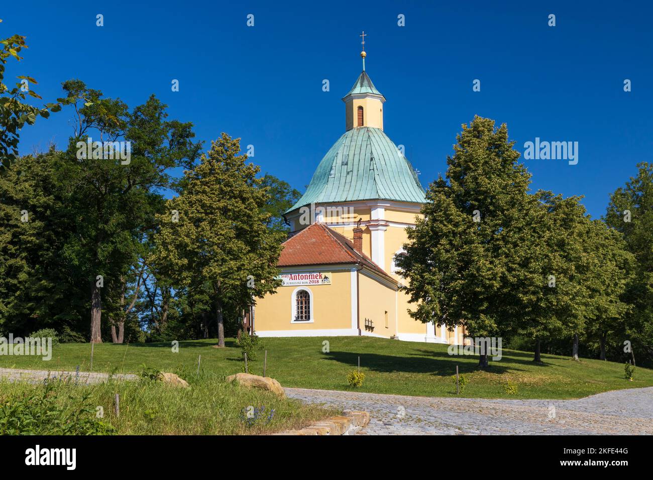Place of pilgrimage Svaty Antoninek, Blatnice, Southern Moravia, Czech ...