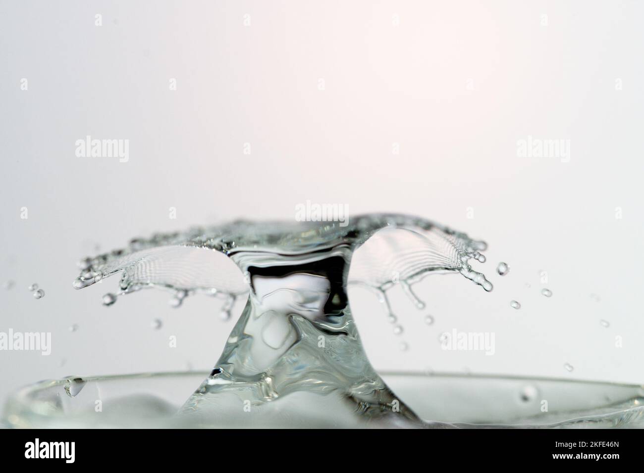 Water Drop with Ripples on water surface Stock Photo - Alamy