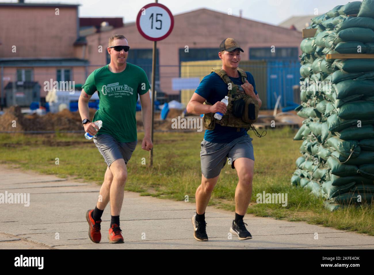 U.S. Army soldiers participate in a 9/11 Memorial Run on Sept. 11, 2022 ...