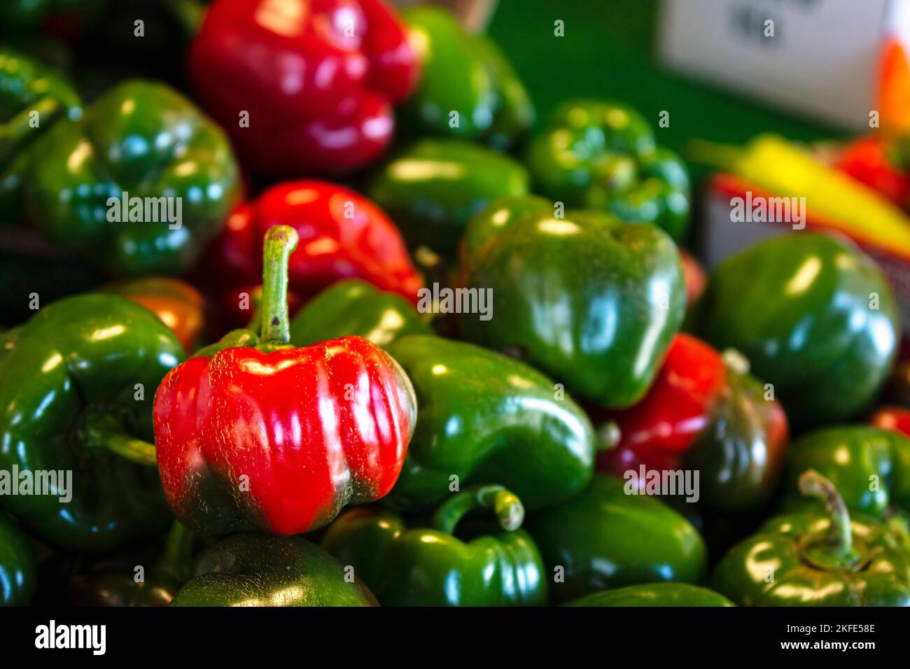 Bell peppers display hi-res stock photography and images - Alamy