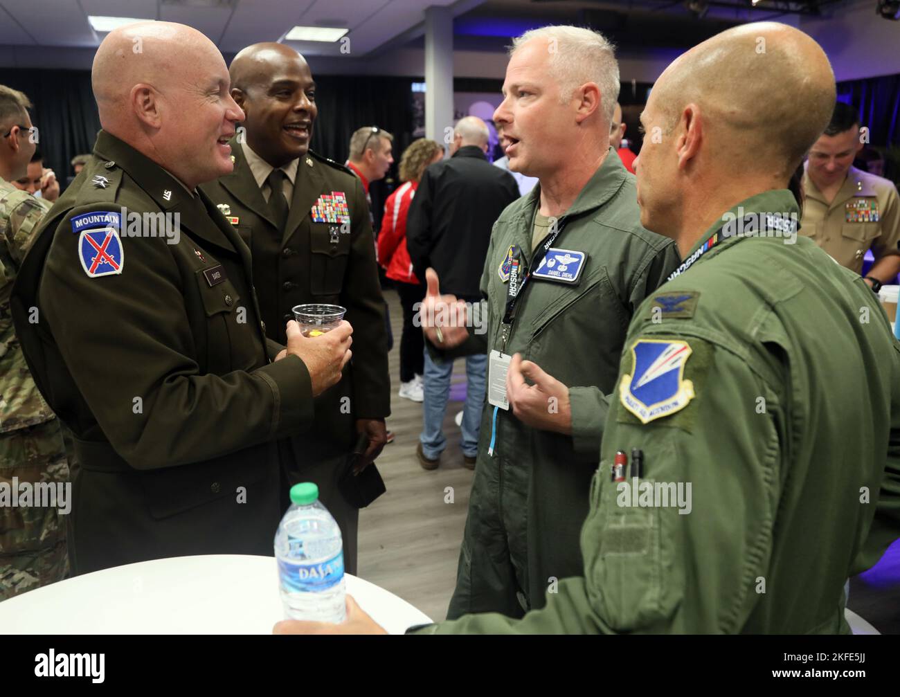 U.S. Army Reserve Maj. Gen. Matthew Baker, left, commander, 88th ...