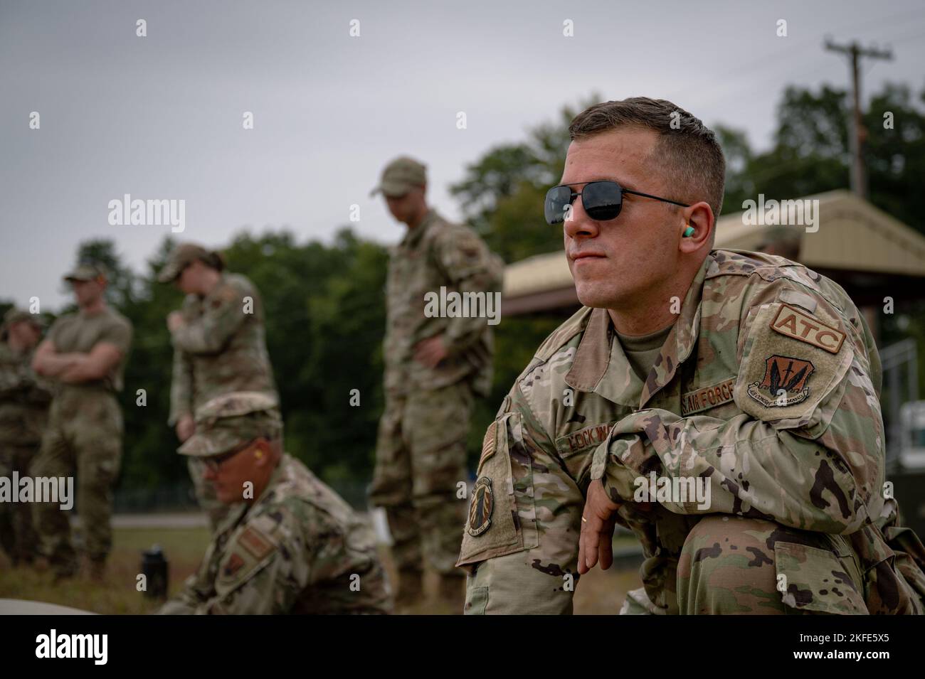 U.S. Air Force Tech Sgt. Zachary Lockwood, an air traffic controller ...