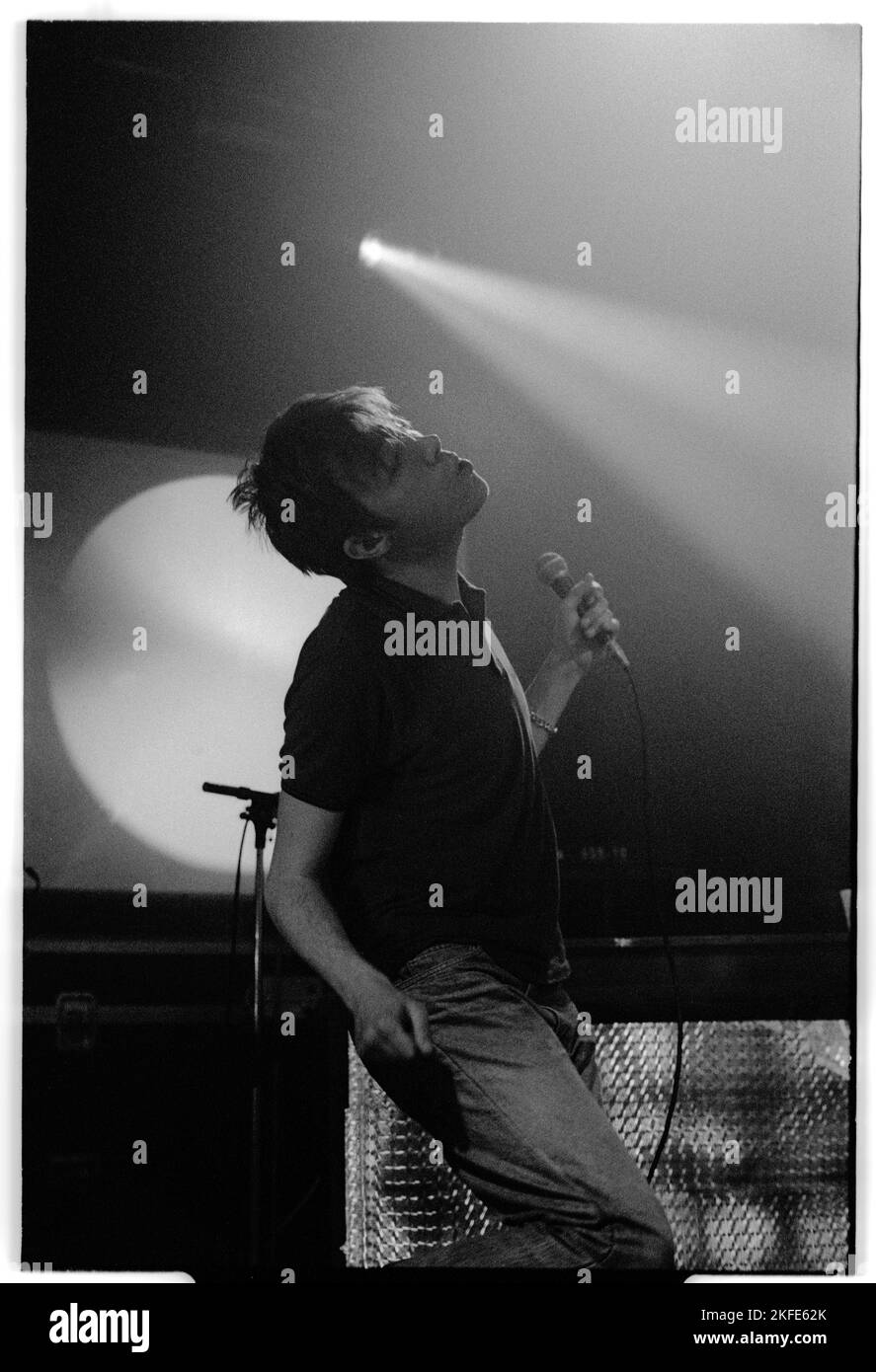 DAMON ALBARN, YOUNG, PARKLIFE TOUR, 1994: Damon Albarn the singer of ...