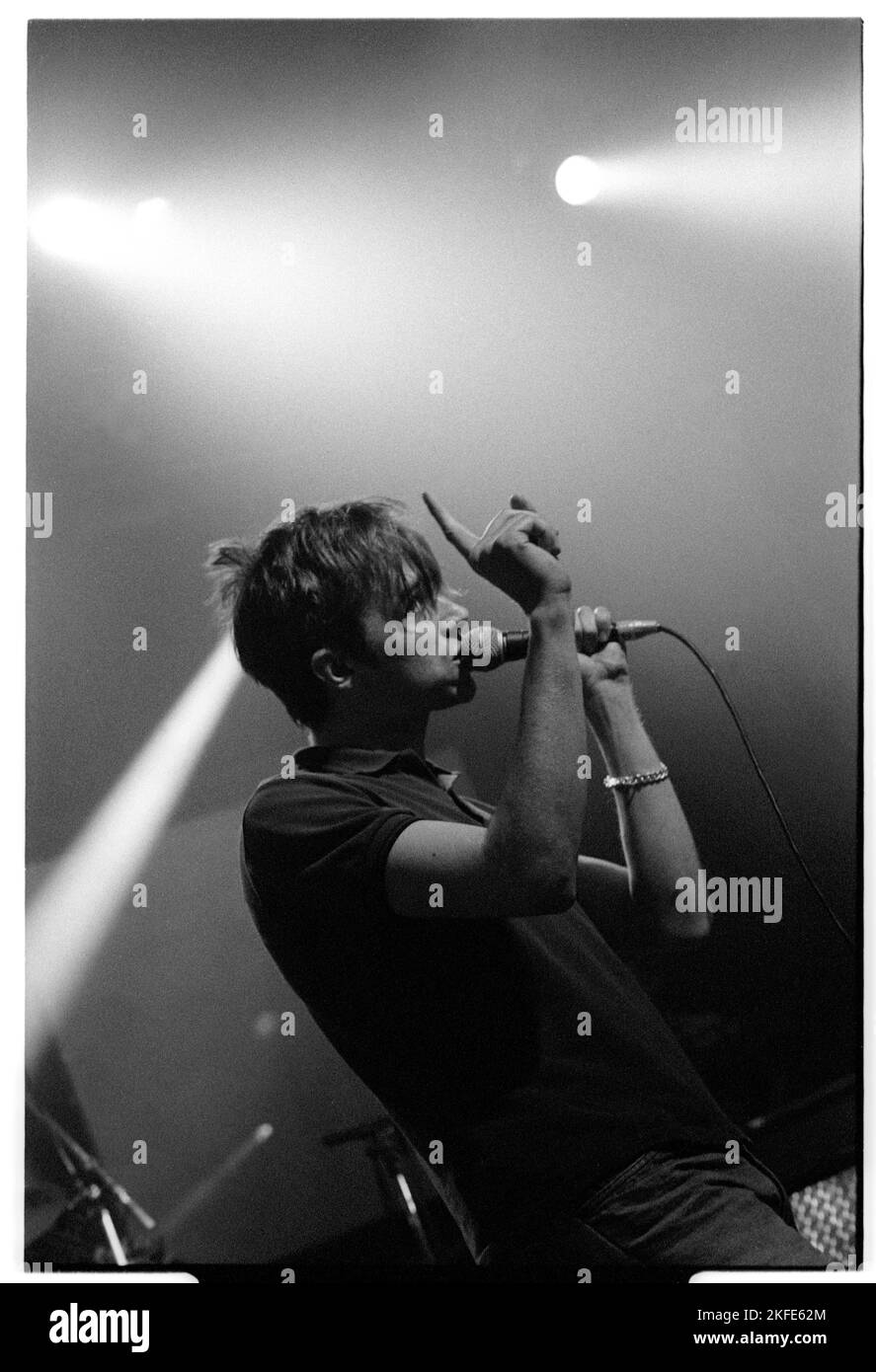 DAMON ALBARN, YOUNG, PARKLIFE TOUR, 1994: Damon Albarn the singer of ...