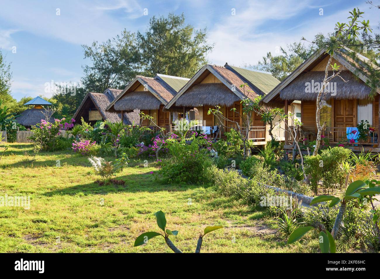 Tropical bungalow - traditional house which use natural material in ...