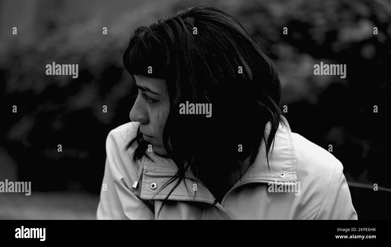 Sad People Hugging Black And White