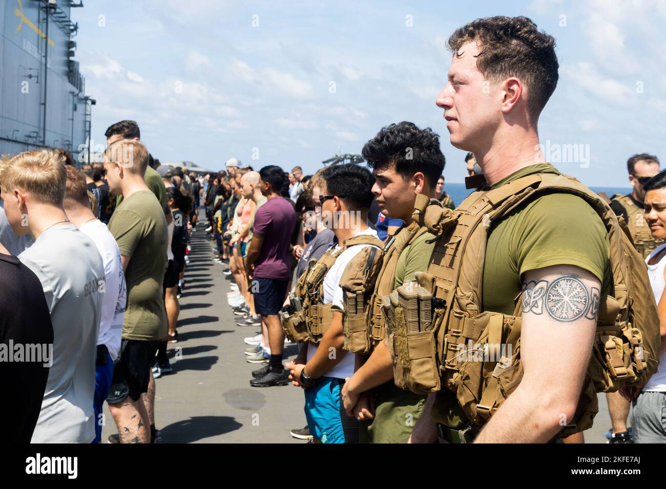 U.S. Marines with the 31st Marine Expeditionary Unit and Navy Sailors ...