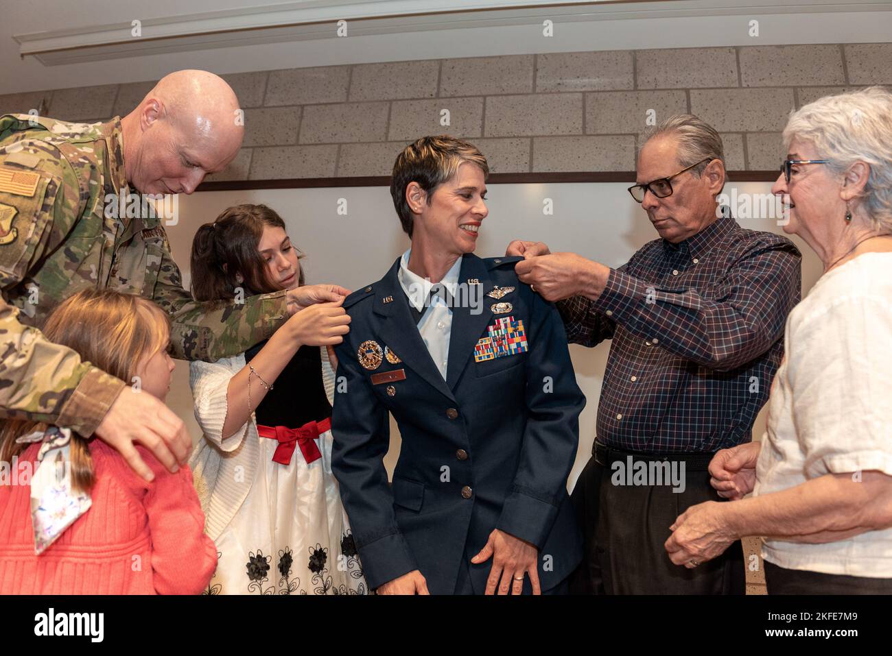 The family of U.S. Air Force Col. Asheleigh Gellner, the vice wing ...