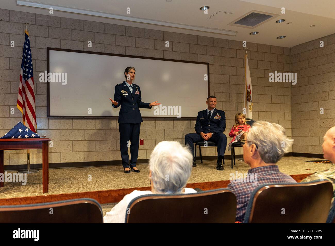 U.S. Air Force Col. Asheleigh Gellner, the vice wing commander of the ...