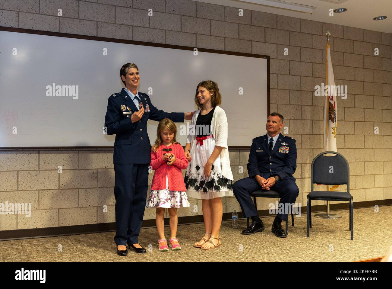 U.S. Air Force Col. Asheleigh Gellner, the vice wing commander of the ...