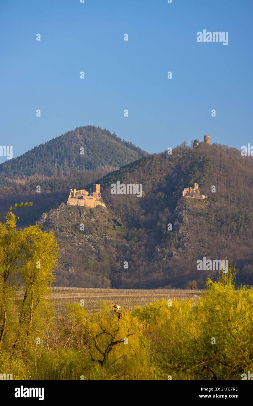 Chateau de Saint-Ulrich ruins, Chateau du Girsberg ruins and Chateau du ...