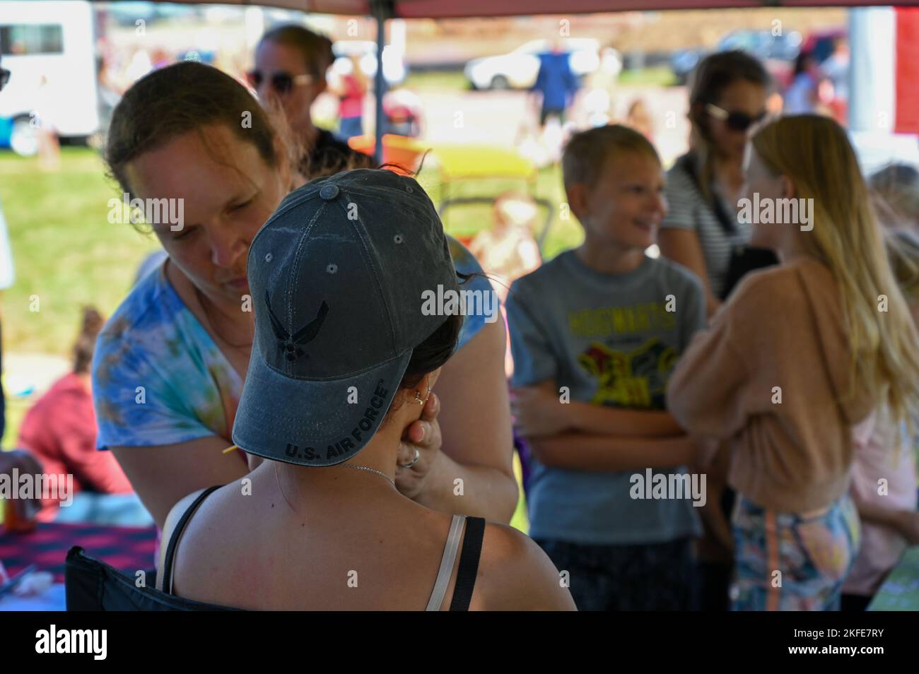U.S. Air Force Airmen from the 114th Fighter Wing, along with their ...