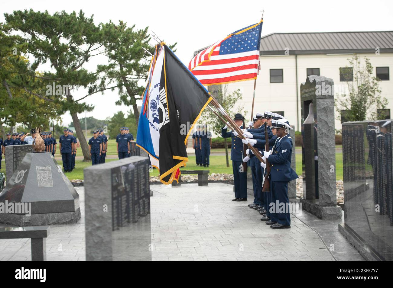 U.S. Coast Guard Training Center Cape May personnel hold a 9/11 ...
