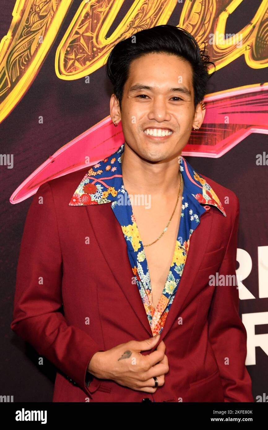New York, NY, on November 17, 2022. Nico DeJesus attends the '& Juliet ...