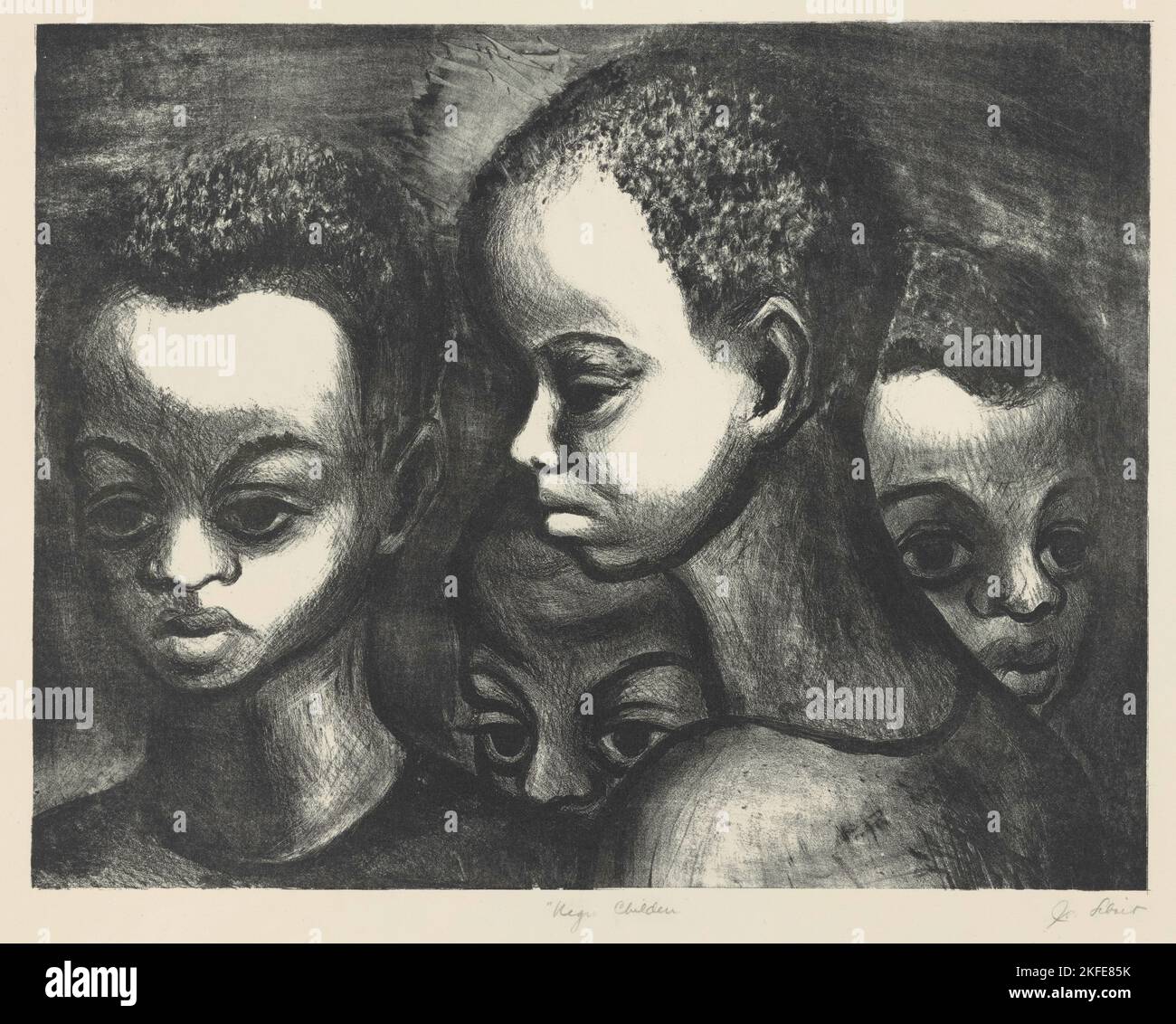 Negro Children, ca.1935 - 1943 Stock Photo - Alamy