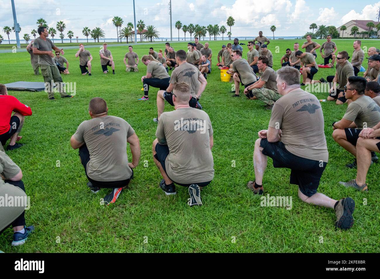 308th Rescue Squadron Airmen participate in a tribute workout and ...