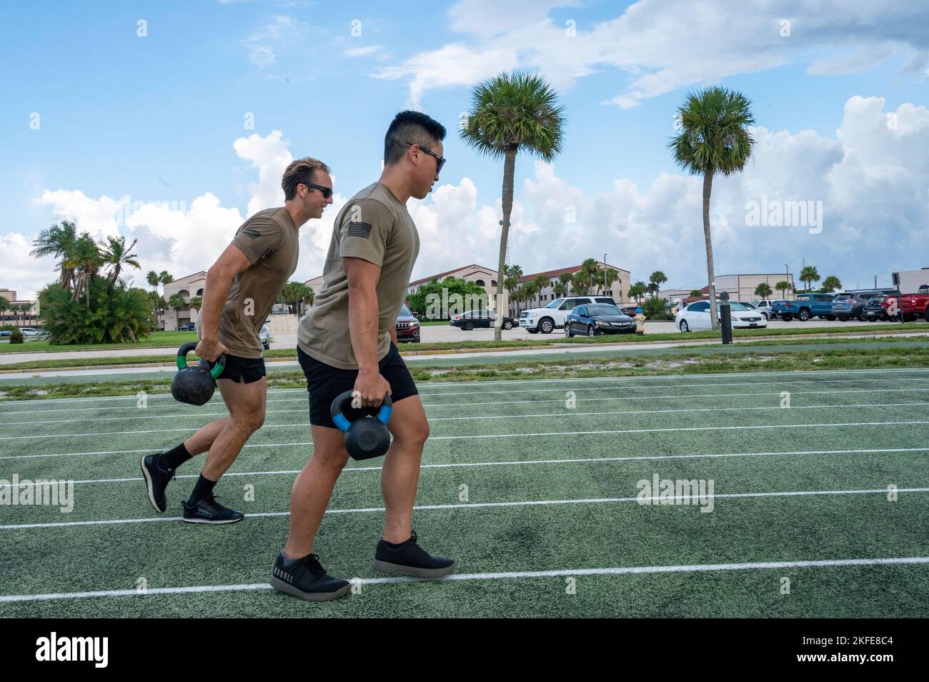 308th Rescue Squadron Airmen participate in a tribute workout and ...