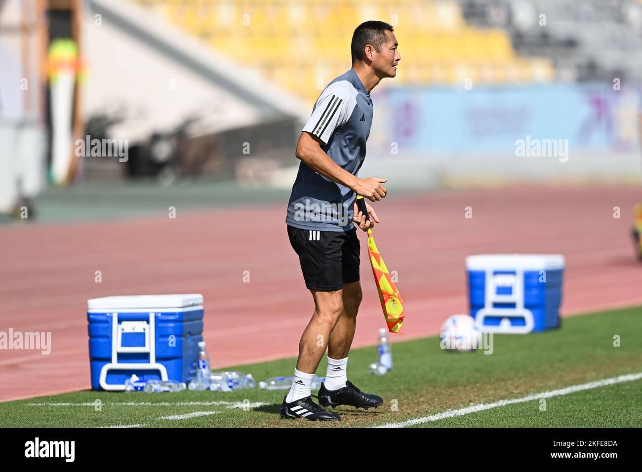 Doha City, Qatar, 18 November, 2022. The 2022 FIFA World Cup referees ...