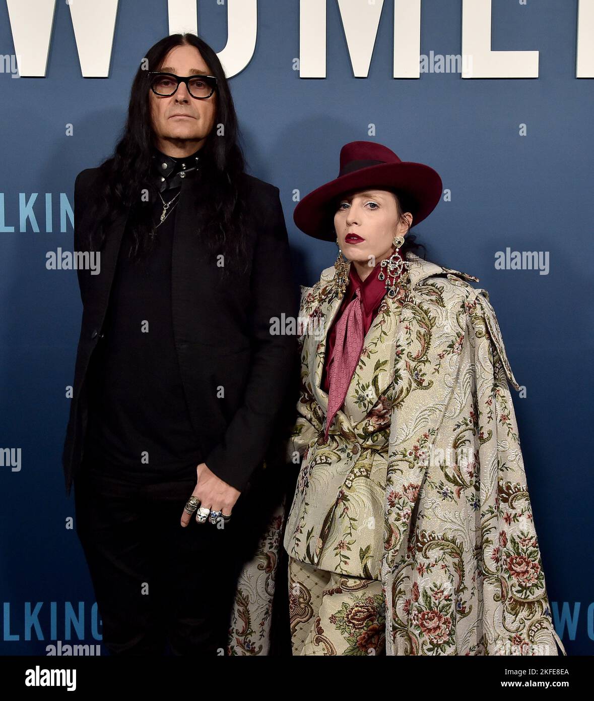 Beverly Hills, Ca. November 17, 2022, Jonas Åkerlund and B Akerlund arriving at the Los Angeles ...