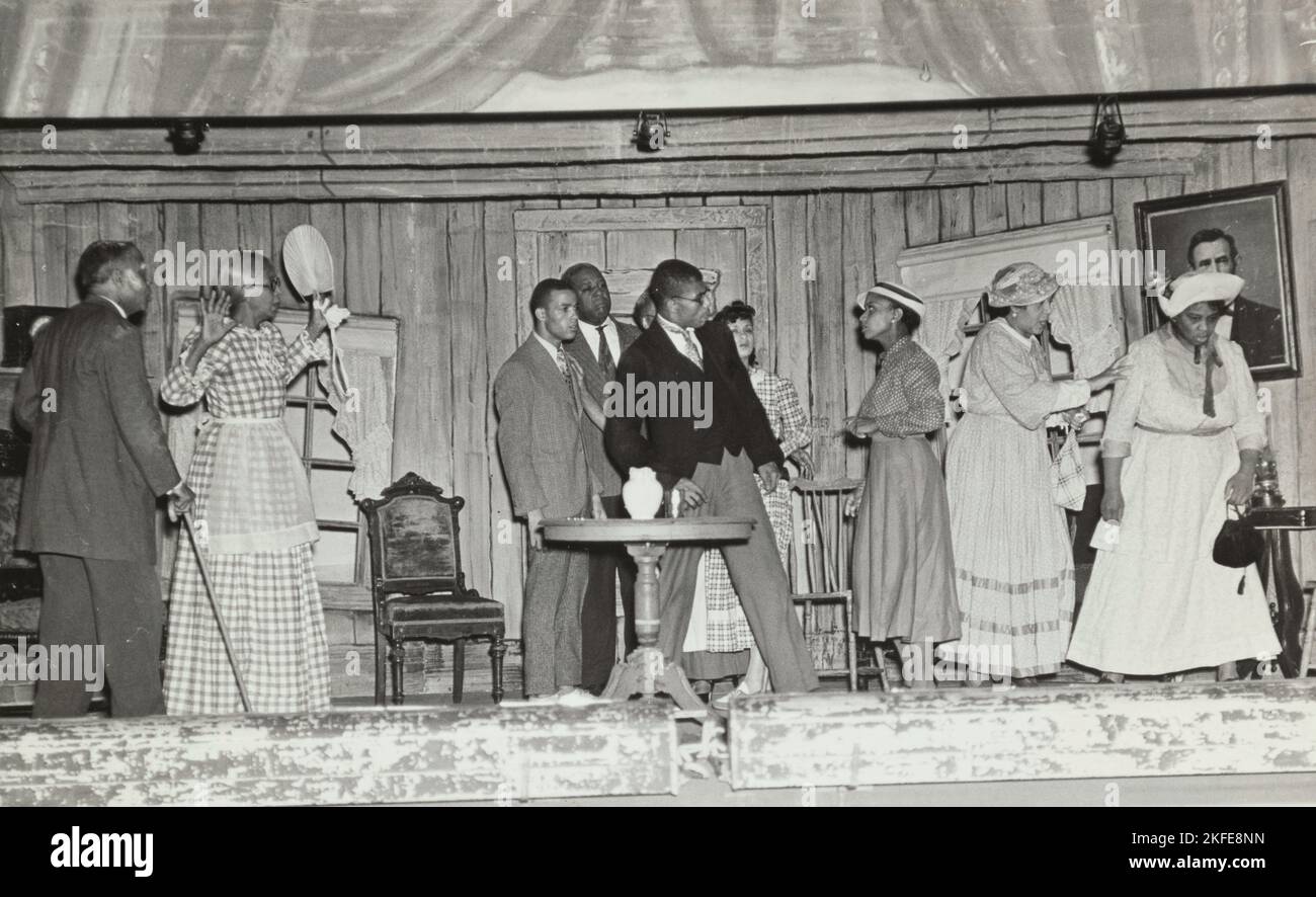 Scene with nine people, 1937 Stock Photo - Alamy