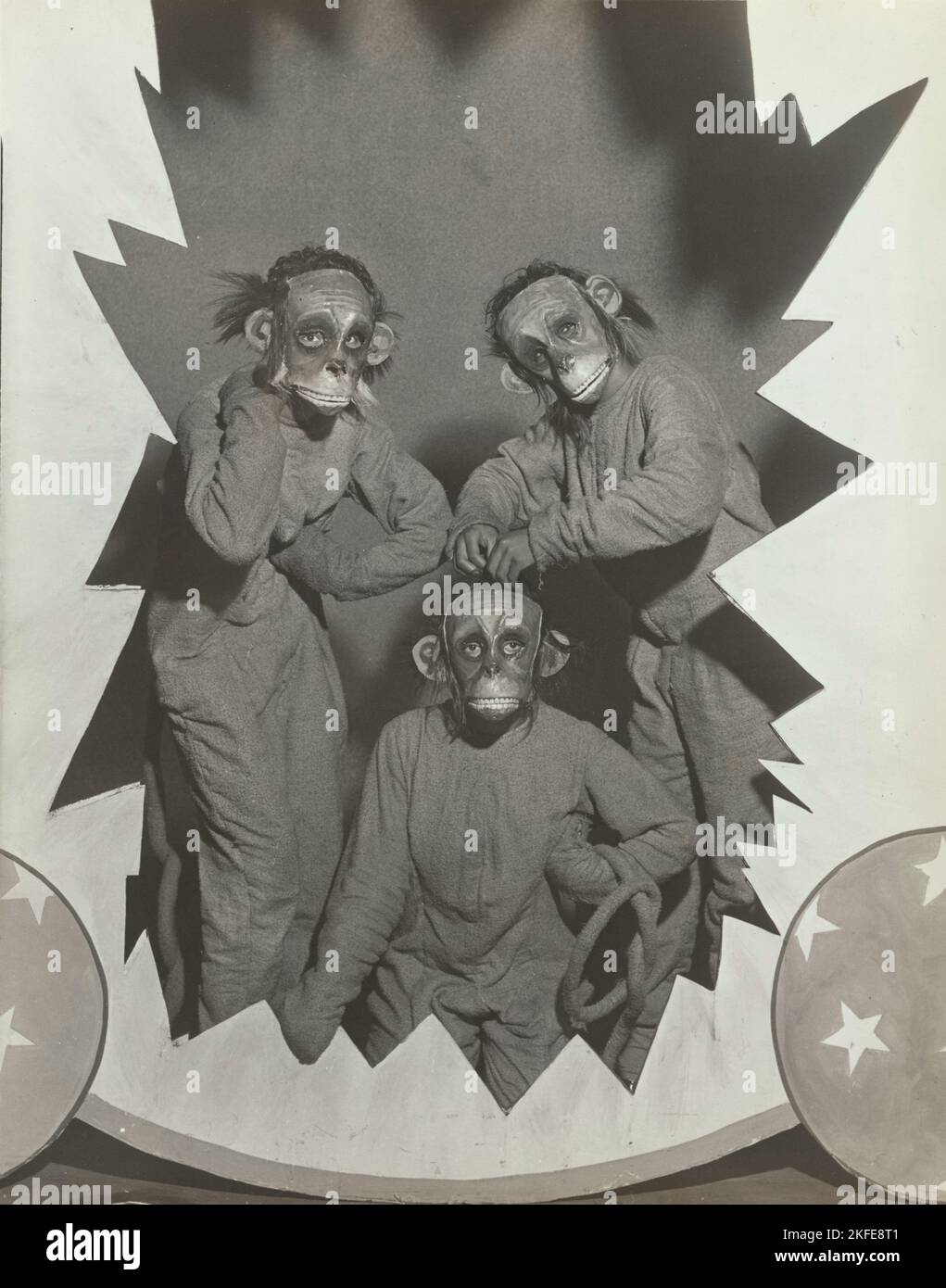 Three monkeys dressed hi-res stock photography and images - Alamy