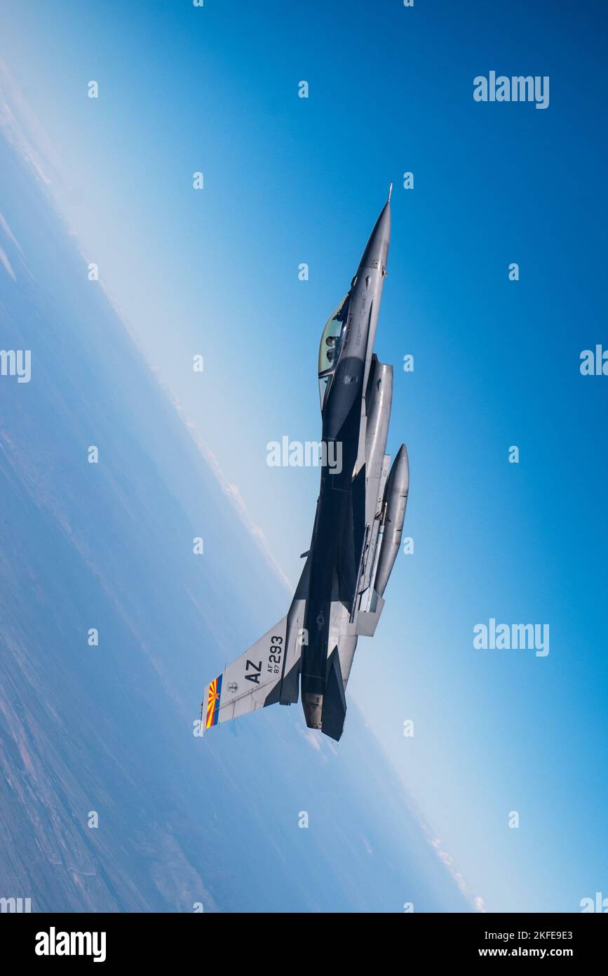 An F-16 assigned to the 162nd Wing, Morris Air National Guard Base ...