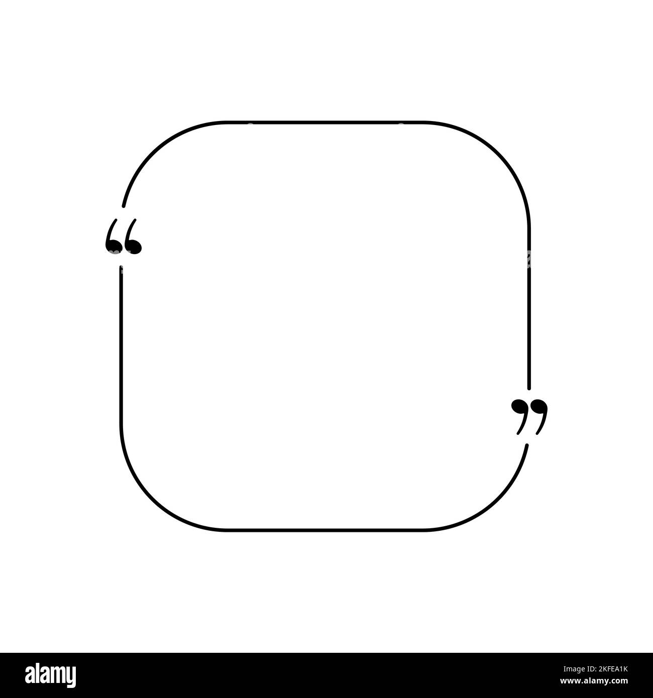 Dialog frames with quotation marks set Stock Vector Image & Art - Alamy