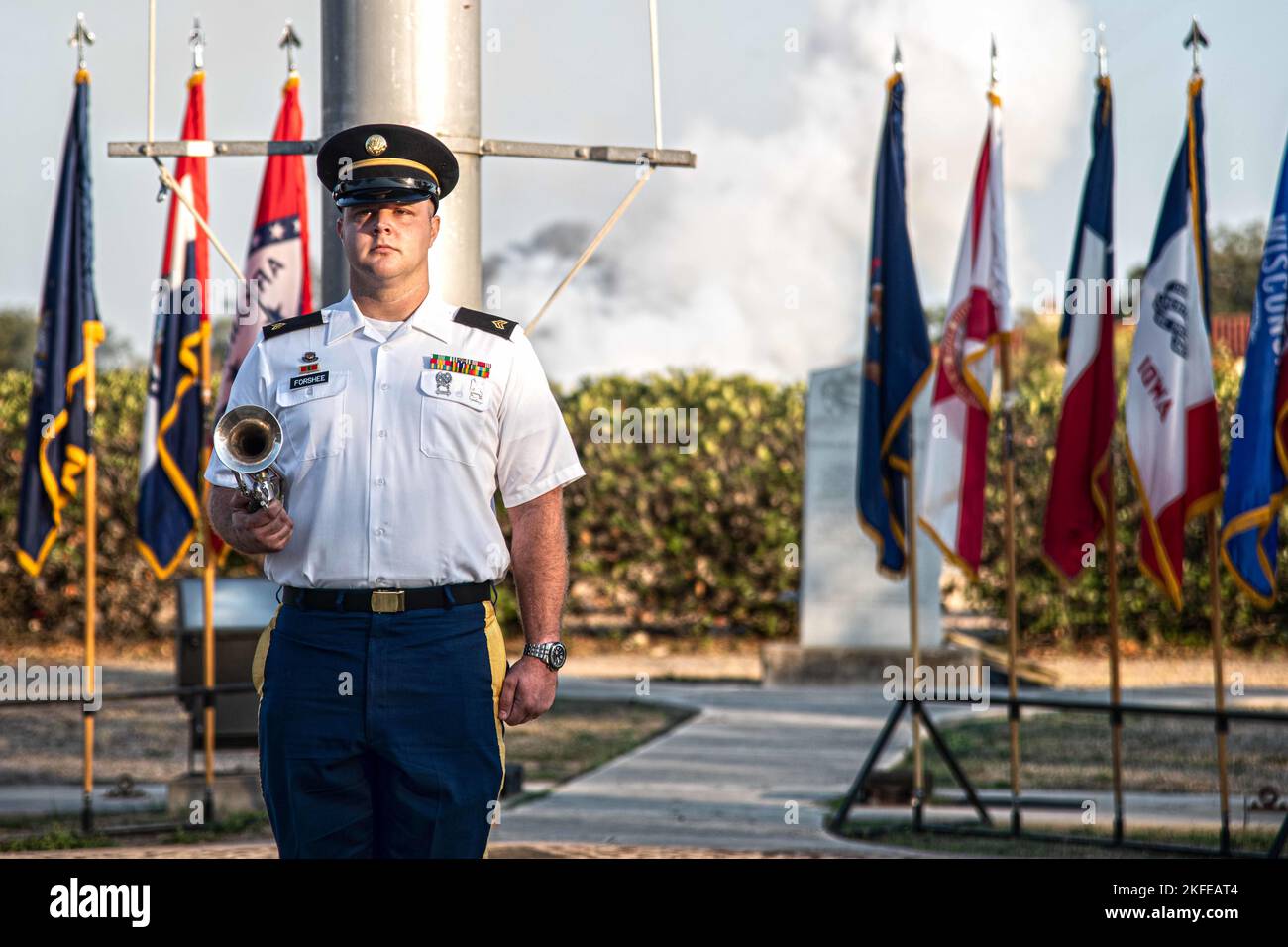 Joint Base San Antonio hosted a synchronized flag formation at all ...