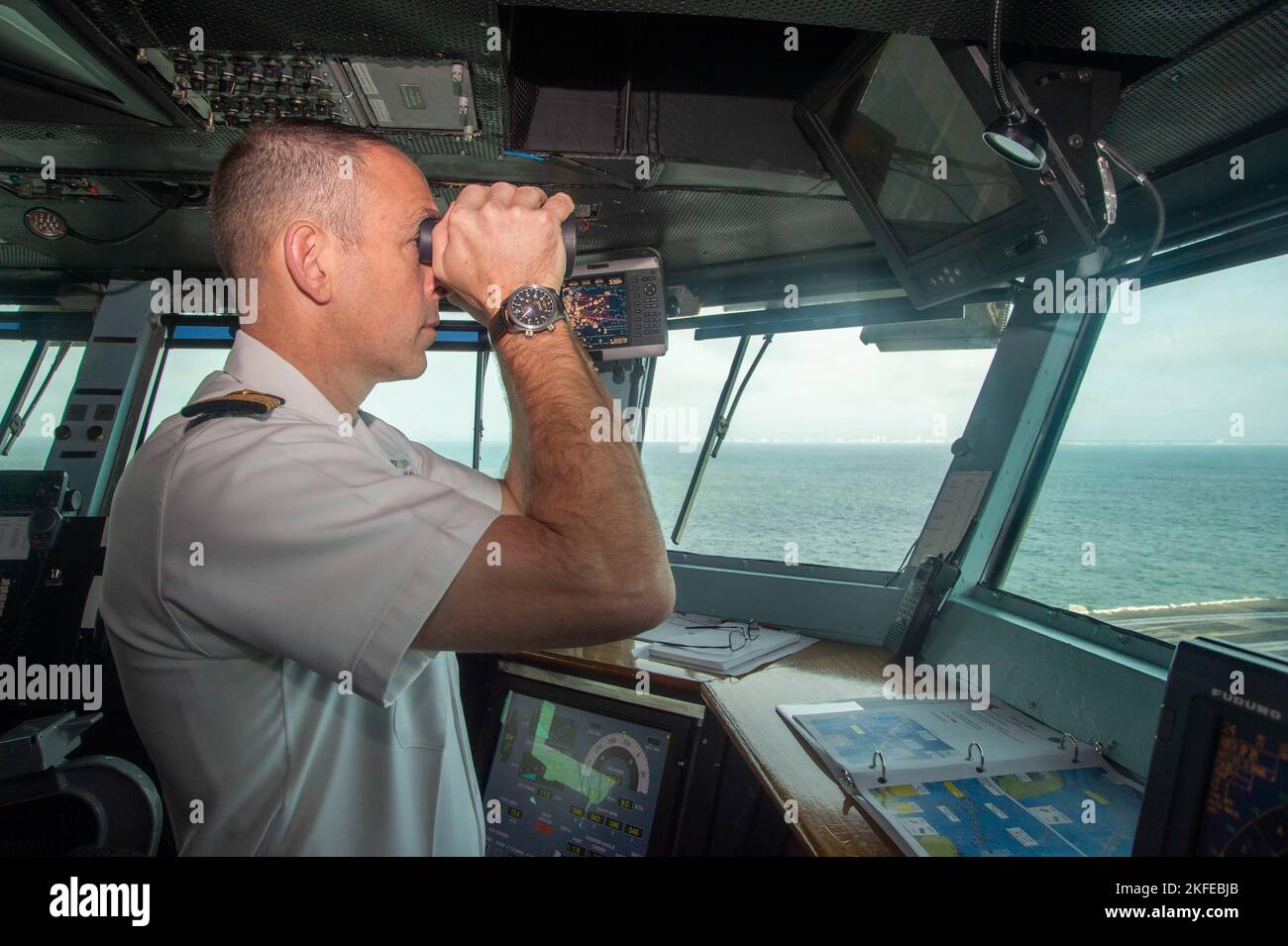 220912-N-TO573-1077 ATLANTIC OCEAN (Sep. 12, 2022) Capt. Gavin Duff ...