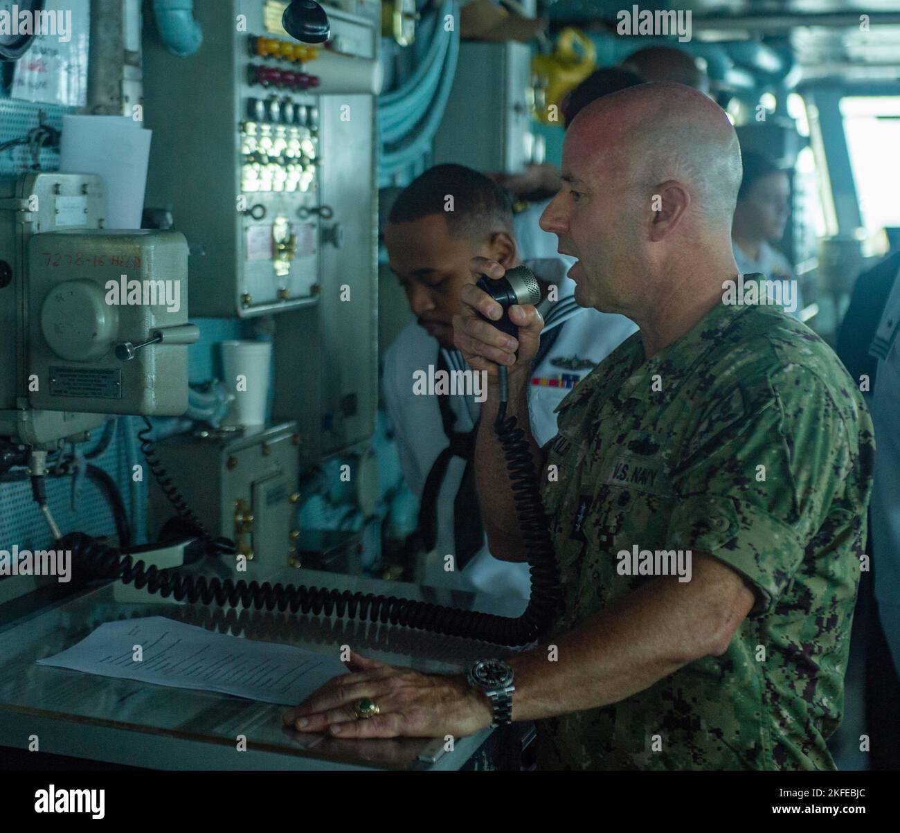 220912-N-JR318-1120 ATLANTIC OCEAN (Sep. 12, 2022) Vice Adm. James ...