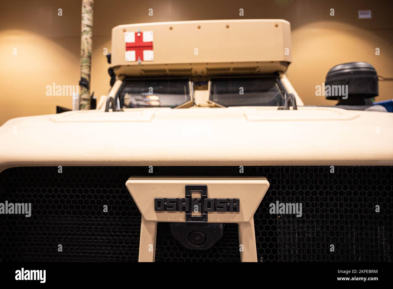 A prototype of the Joint Light Tactical Vehicle Ambulance Kit on ...