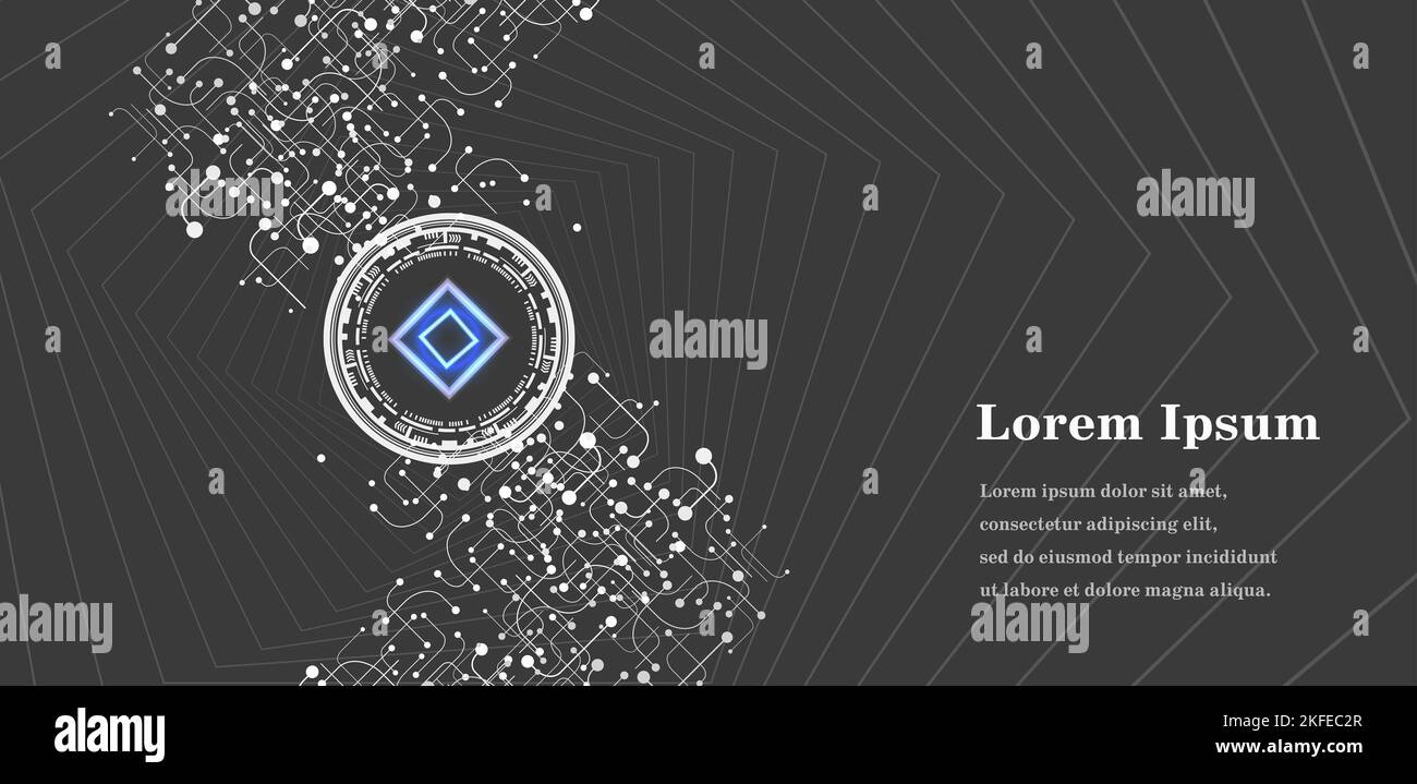 abstract black white round, ai artificial intelligence, geometric ...