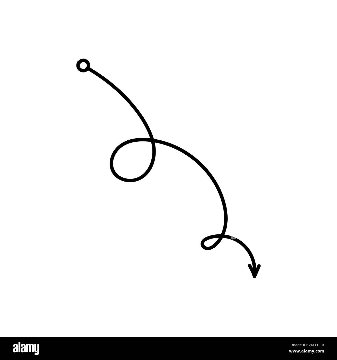 Black writhing and twisting arrows icon set Stock Vector Image & Art ...