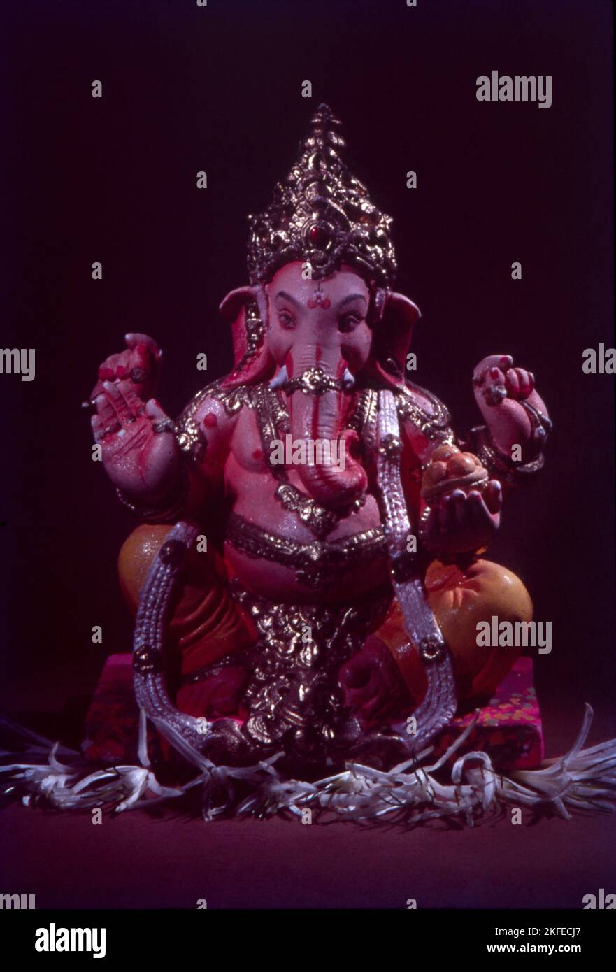 Ganesh Idol, Lighting Effect, India Stock Photo - Alamy