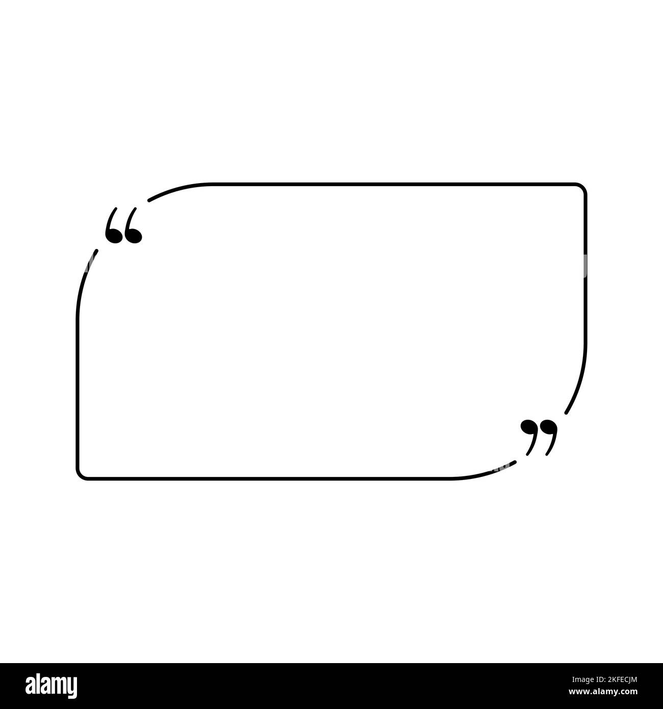 Dialog frames with quotation marks set Stock Vector Image & Art - Alamy