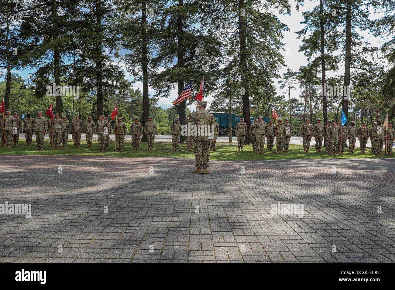 U.S. Army Command Sgt. Maj. Michael Bass, outgoing command sergeant ...