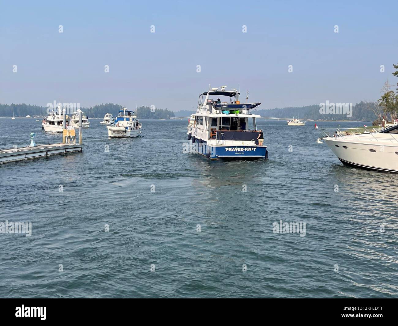 Yachts participating in the 2022 Foofaraw event sponsored by the ...