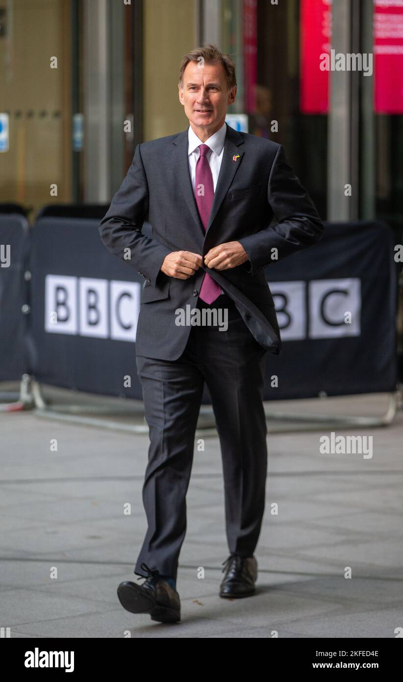 London, England, UK. 18th Nov, 2022. Chancellor of the Exchequer JEREMY ...