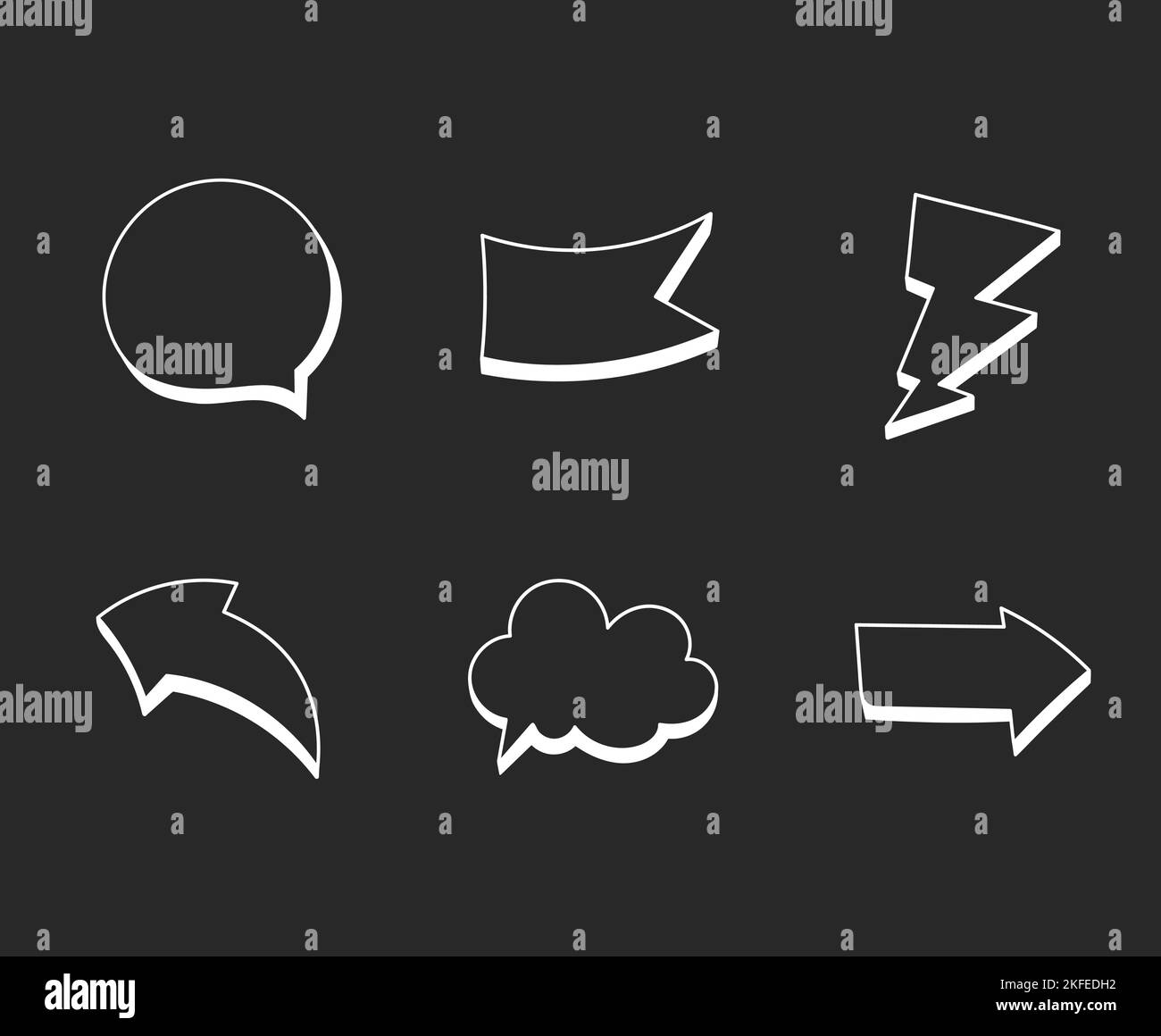 Frames hand drawn icon set Stock Vector Image & Art - Alamy