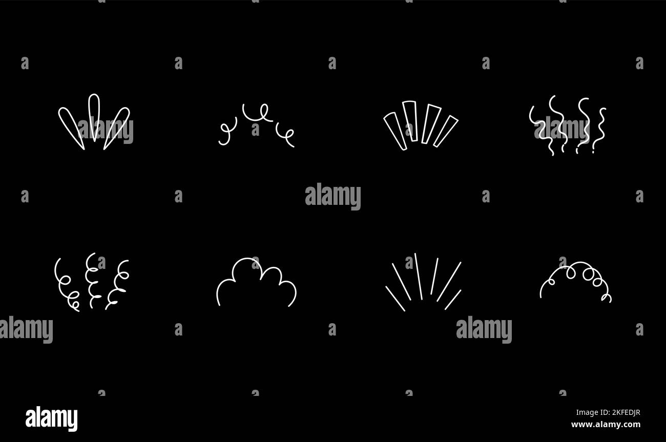 Concern symbols hand drawn icon set Stock Vector Image & Art - Alamy