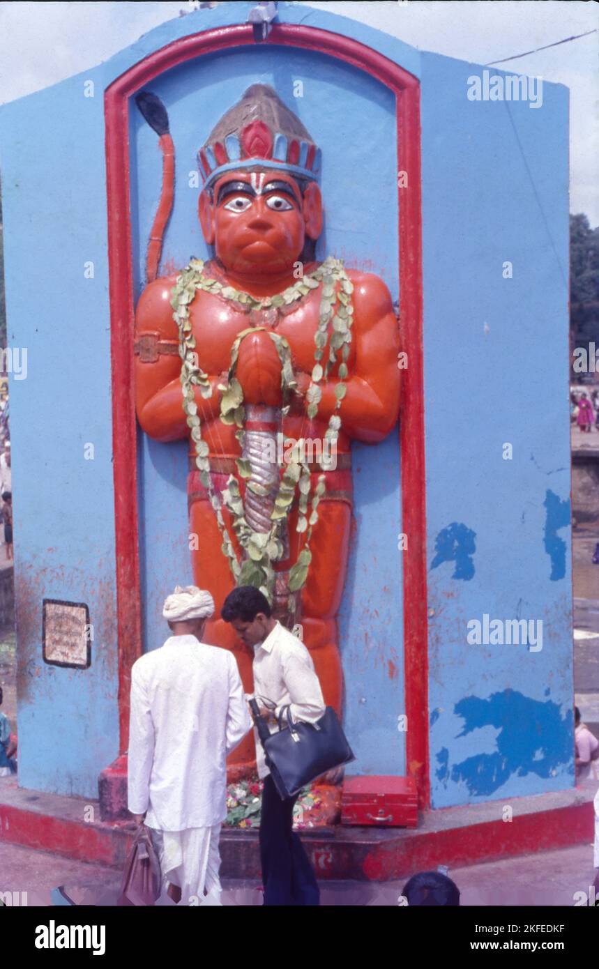 Idol of Lord Hanuman, In Temple, India Stock Photo - Alamy