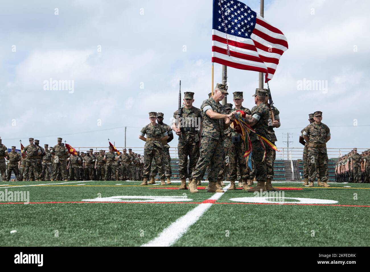 U.S. Marines with 3d Marine Division conduct a rehearsal for a battle ...