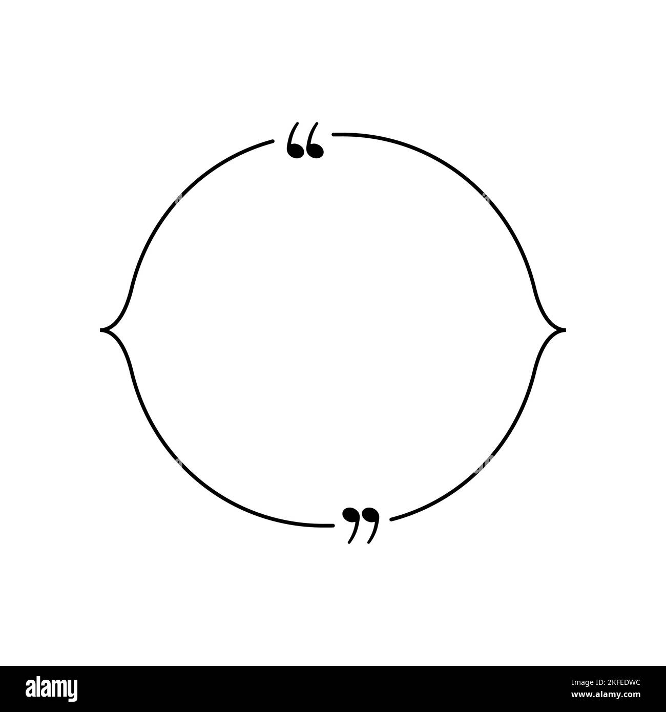 Dialog frames with quotation marks set Stock Vector Image & Art - Alamy