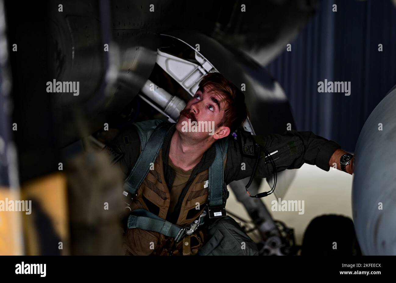 U.S. Air Force 1st Lt. Seth Padget, 80th Fighter Squadron pilot ...