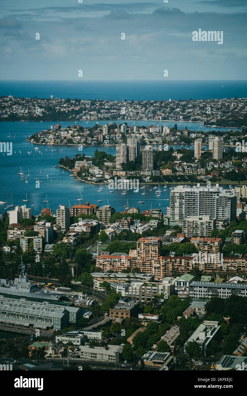 Beautiful City View From The Sydney Eye Tower In Australia Stock Photo ...