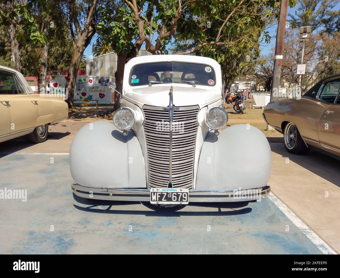 Lanus, Argentina - Sept 24, 2022: old 1938 Chevrolet Chevy Master coupe ...