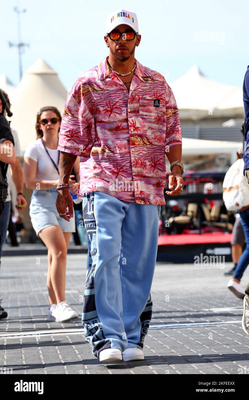Abu Dhabi, UAE. 18/11/2022, Lewis Hamilton (GBR) Mercedes AMG F1. Abu ...